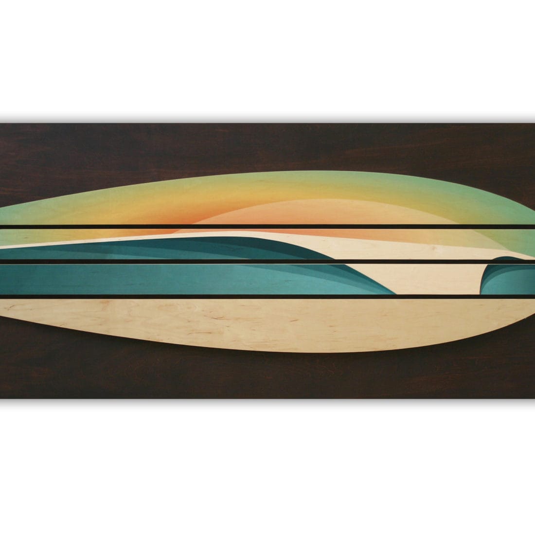 Wood Wave Carvings by Shaun Thomas | Wooden Wave Wall Art